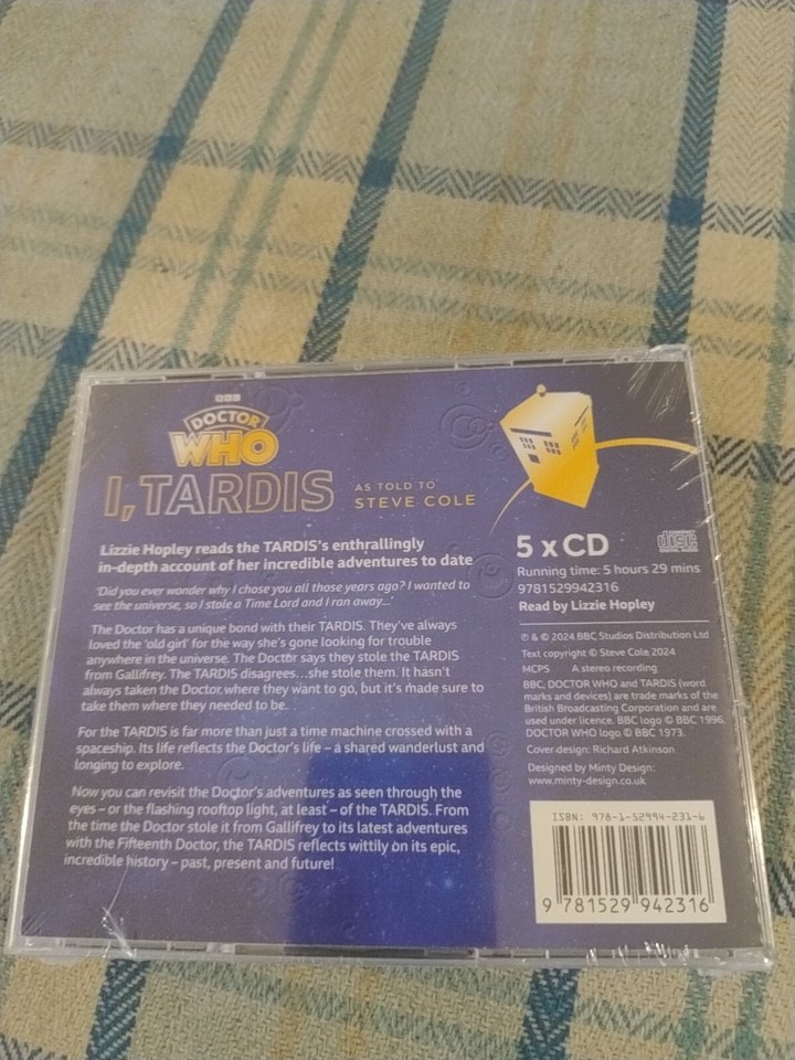 Doctor Who I TARDIS by Steve Cole Audio CD Brand New & Sealed ...