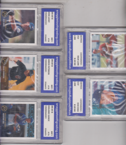 Lot of 5 - 2000 Just - Baseball Cards - GRADED MINT 9 by Snaggle Tooth ...