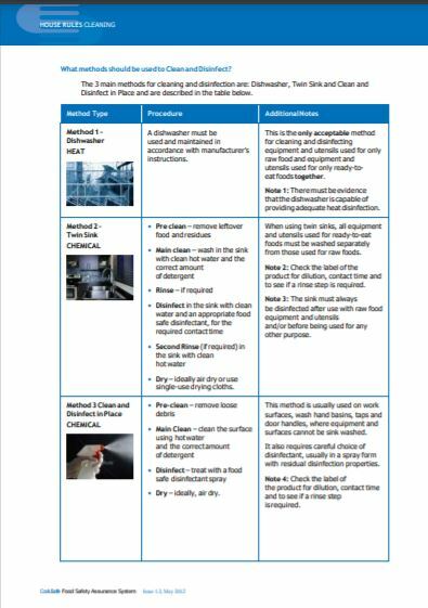 CookSafe Scotland Food Safety Assurance System pack - HACCP for ...