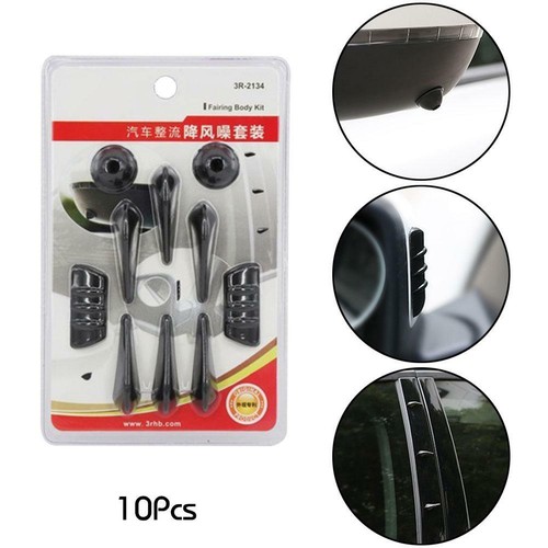 10PCS Car Fairing Body Styling Rectifying Lowering Wind Noise Guide Set ...
