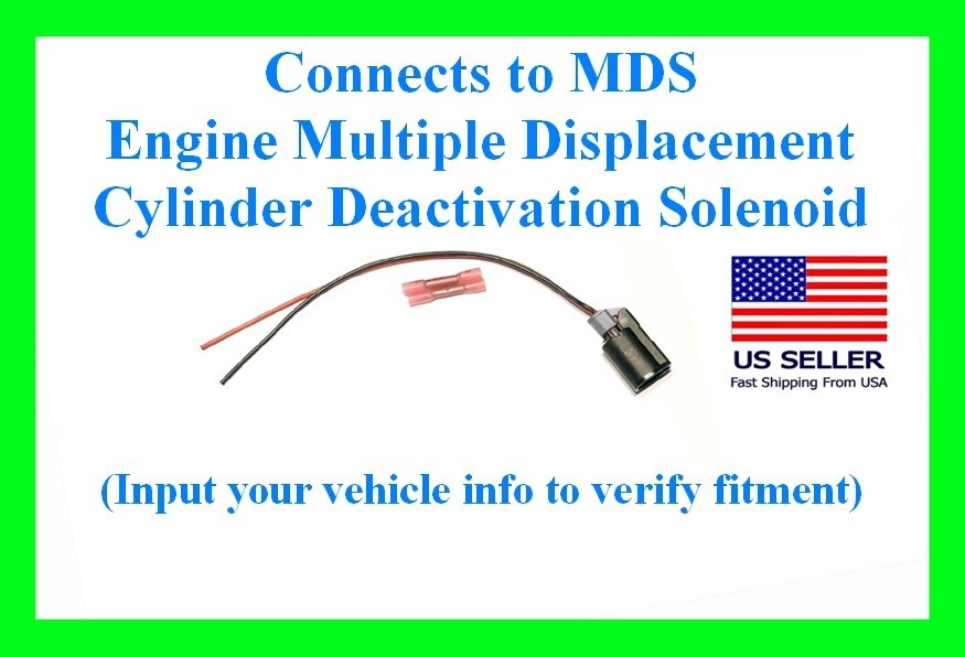 MDS Displacement Solenoid Cylinder Deactivation Connector Plug Pigtail ...