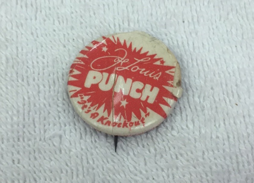 RARE!!!!! Joe Louis PUNCH soda pop pinback boxing button!!! Vintage ...