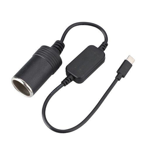 Convert USB Type C to 12V Cigarettes Adapter Cable for Car Accessories ...