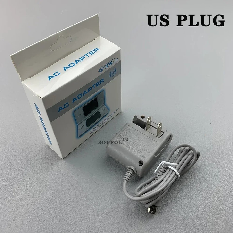 New AC Adapter Home Wall Charger Cable for Nintendo Ds Lite/ DSL/ NDS ...