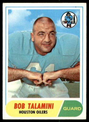 1968 Topps Football Bob Talamini (C) Houston Oilers #68 | eBay