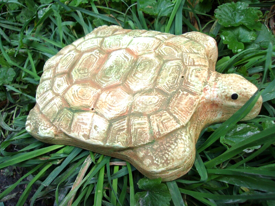 Cement Turtle mold concrete plaster plastic tortoise mould 8.5" x 6" x ...