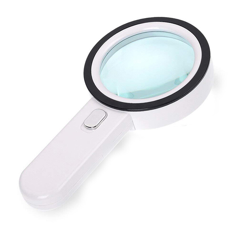 Hand Held Magnifiers With Light Shop 12 LED Illuminated Handheld