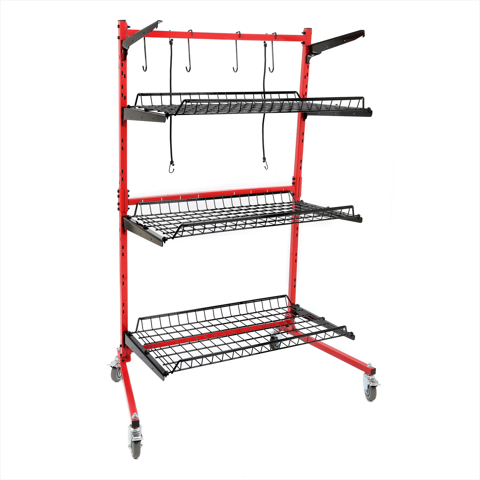 3-Shelf Storage Shelving Automotive Parts Cart Body Shop Tools Storage ...