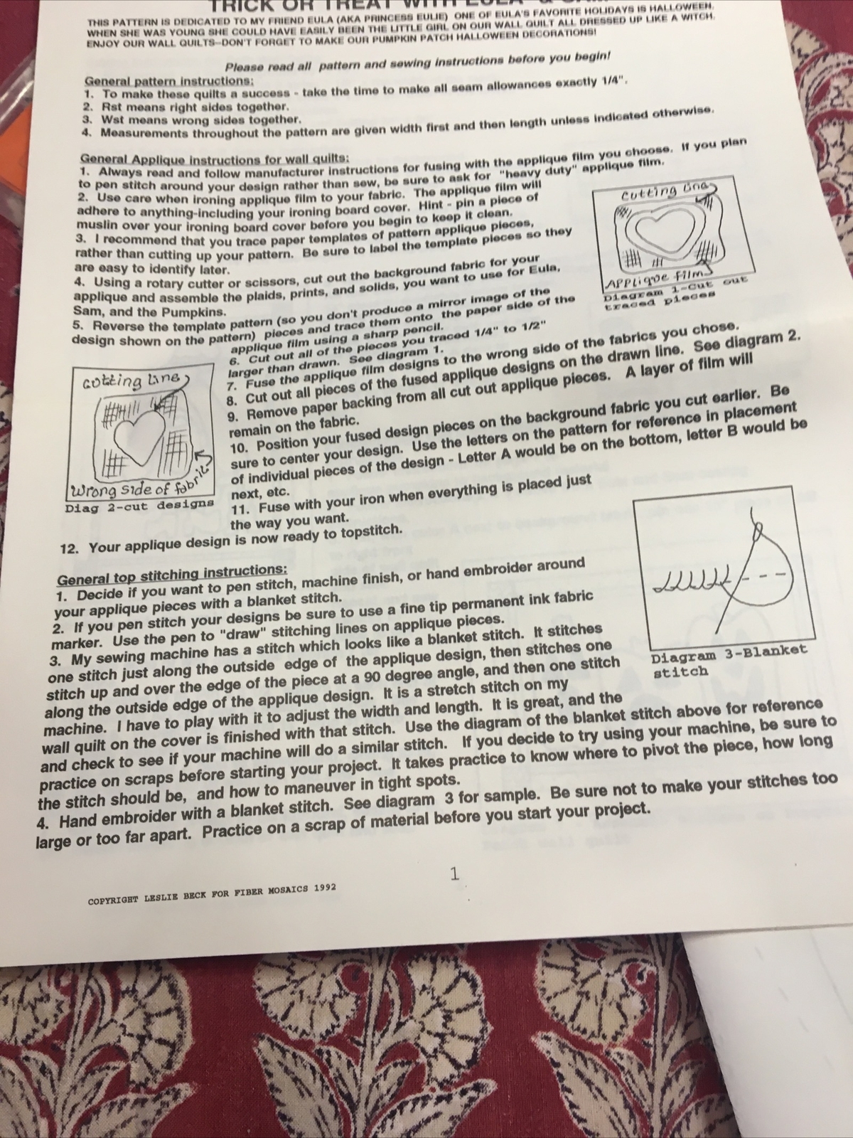 Trick or Treat with Eula & Sam witches pumpkins kitties wall quilt ...