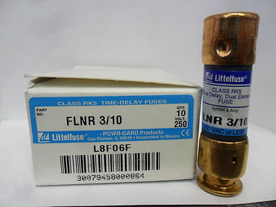 New Lot Littelfuse FLNR 3/10 Amp Fuses FRN R 3/10 250V Class RK5 NIB | eBay