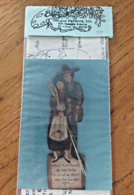 DELANE LANGE AMISH WHEAT COUPLE Relationship POEM SIGN PAINTING PATTERN ...