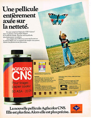 PUBLICITE ADVERTISING 054 1977 AGFA pellicule AGFACOLORO CNS | eBay