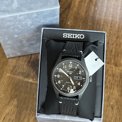 SEIKO 5 Automatic FIELD SPORTS Leather Men's Watch - SRPG41 MSRP: $335 ...