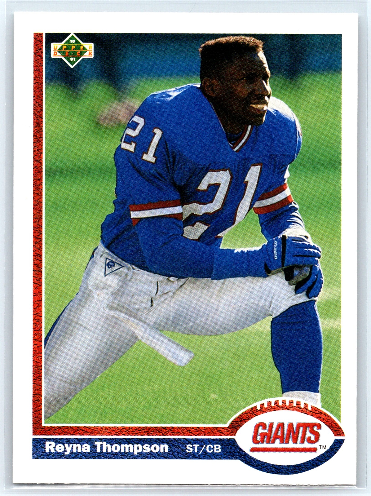 1991 Upper Deck #290 Reyna Thompson Football New York Giants | eBay