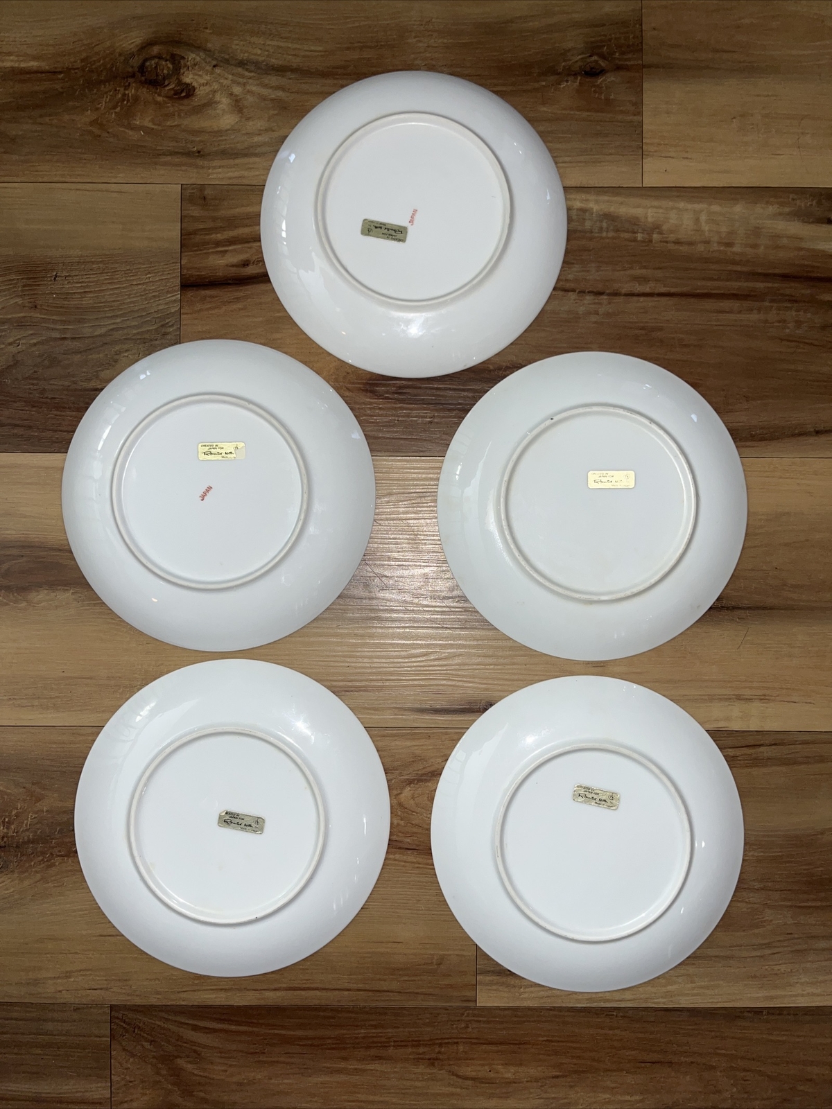 Set Of 5 Rosenthal Netter Japan Strawberry Swiss Dot Plates 8 1/4 Inch ...