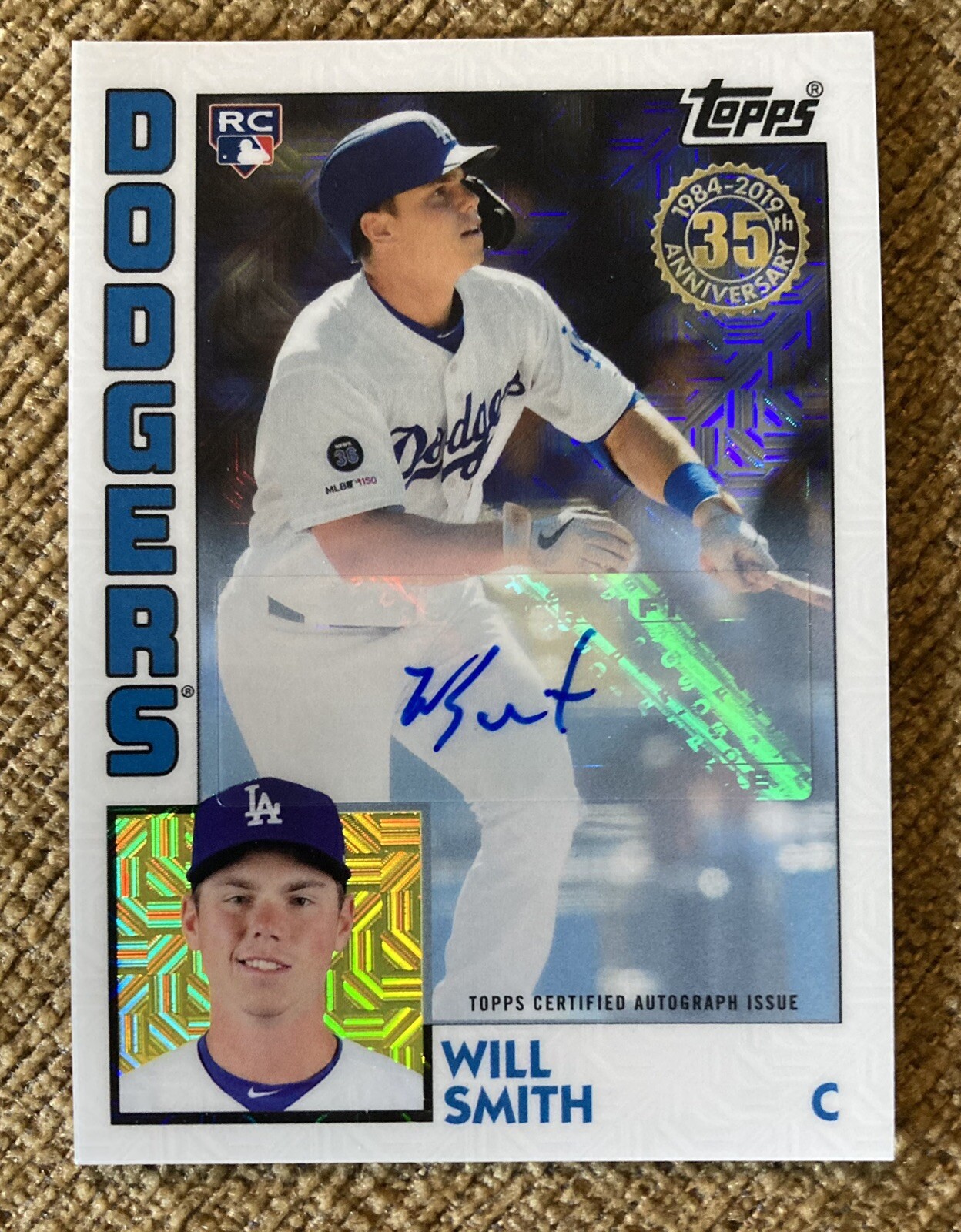 2019 Update Silver Pack 1984 Topps Chrome Will Smith Rookie Auto RC ...