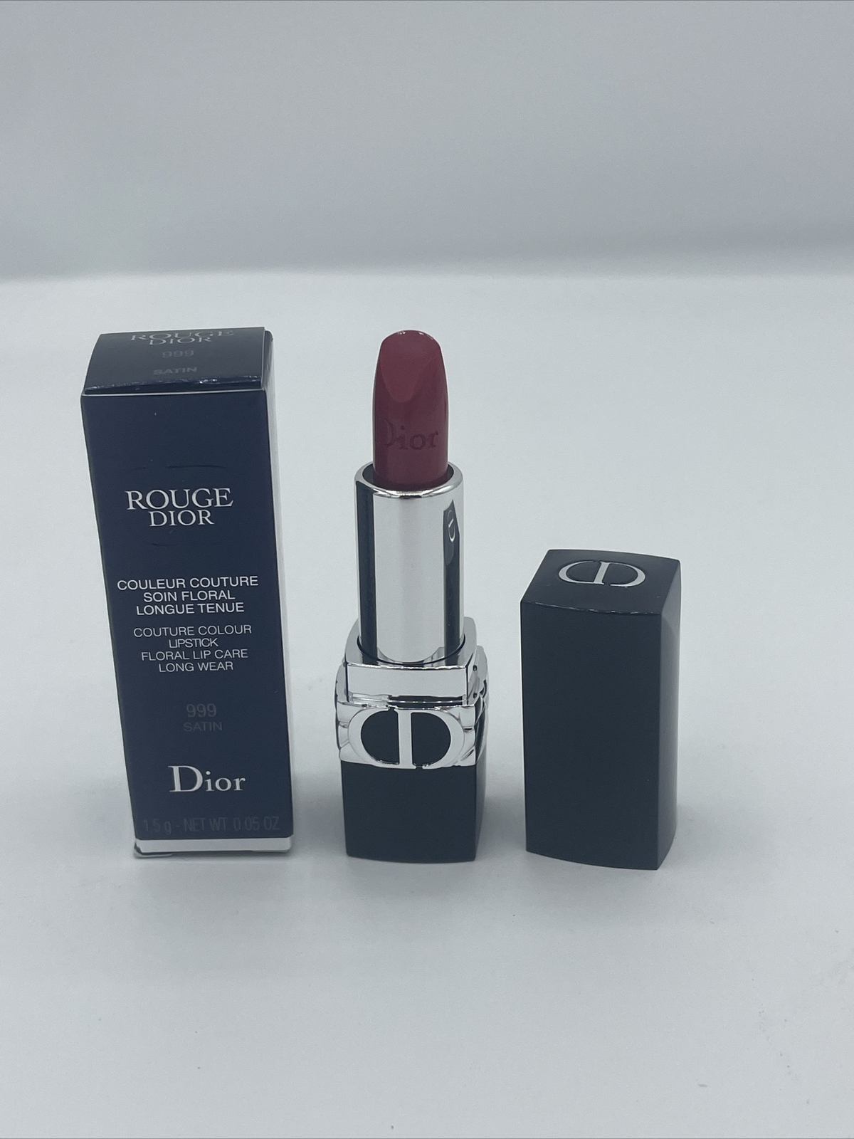Dior Rouge Lipstick 999 RED SATIN 0.05oz/1.5g - MINI | eBay