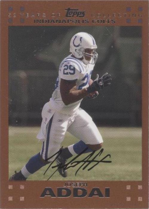 2007 Topps - Joseph Addai #74 Copper /2007 for sale online | eBay