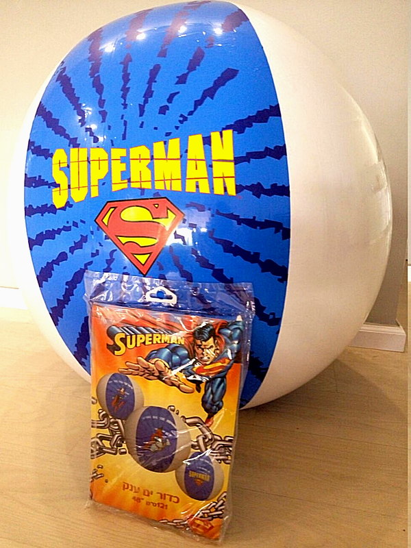 Superman WB DC comics HUGE JUMBO GIANT Ball 48" BEACH POOL Inflatable ...