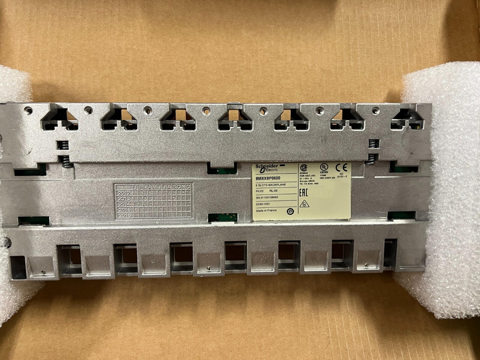 BMXXBP0600 BRAND NEW FACTORY SEALED Schneider Electric Modicon BMX-XBP ...