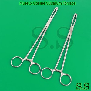 2 Museux Uterine Vulsellum Forceps 10" 2x2 (5mm x 7mm) Surgical Instruments | eBay