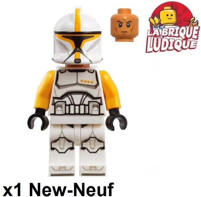 LEGO Figurine Minifig Star Wars Clone Trooper Commander (Phase 1 ...