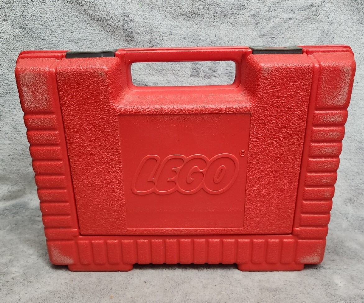 LEGO Carrying Case Red 13x10x3 Plastic Storage Snap Lid 1985 Vintage | eBay