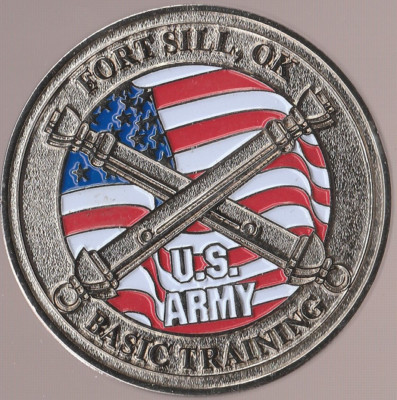 Fort Sill OK Basic Training Challenge Coin 1.75" DIA C-2 | eBay