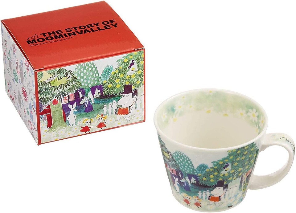 MOOMIN Newborn Big Mug Cup Soup Cup 400ml MM323-36 Watercolor MADE IN ...