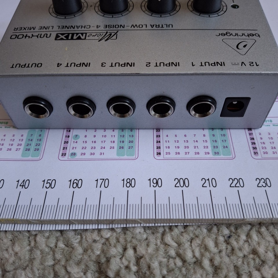 Behringer MicroMix MX400 4-Channel Line Mixer Low Noise | eBay UK