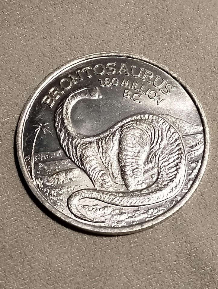 Brontosaurus Token Osborne Coinage Cincinnati Ohio USA Jurassic Park ...