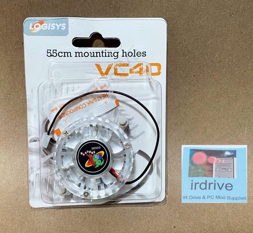 NEW Logisys VC40 40mm 2pin VGA Card Cooler fan w/ 55mm Mounting Holes ...