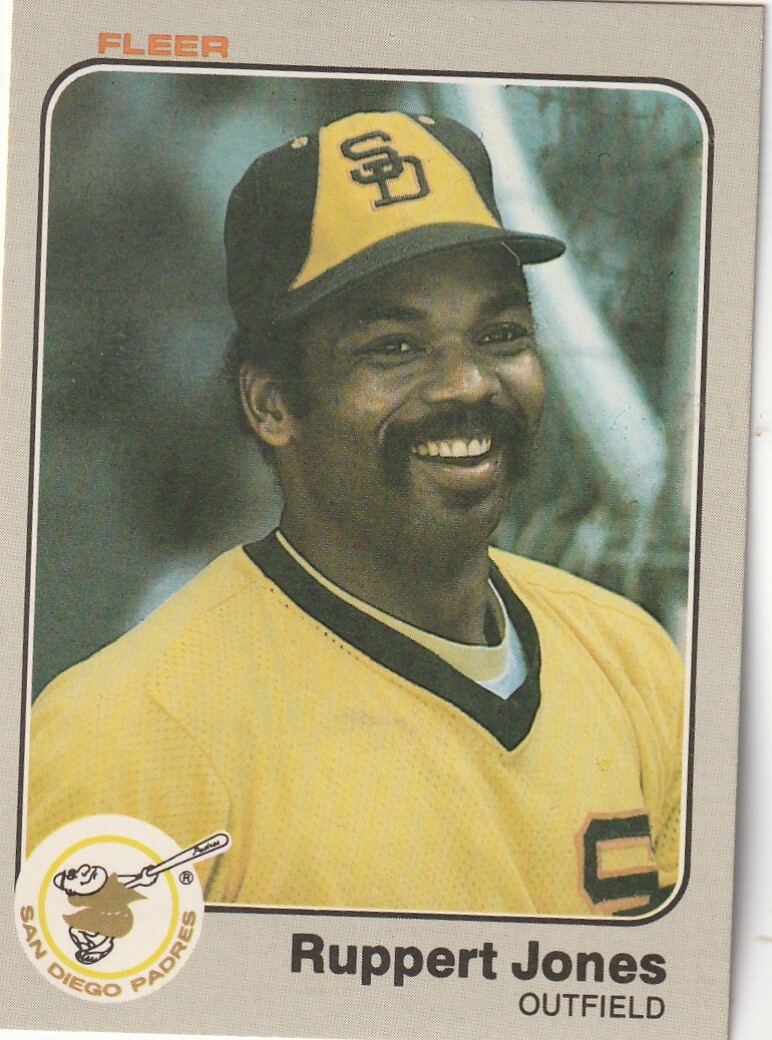 FREE SHIPPING-MINT-1983 Fleer Ruppert Jones #361 PADRES PLUS BONUS ...