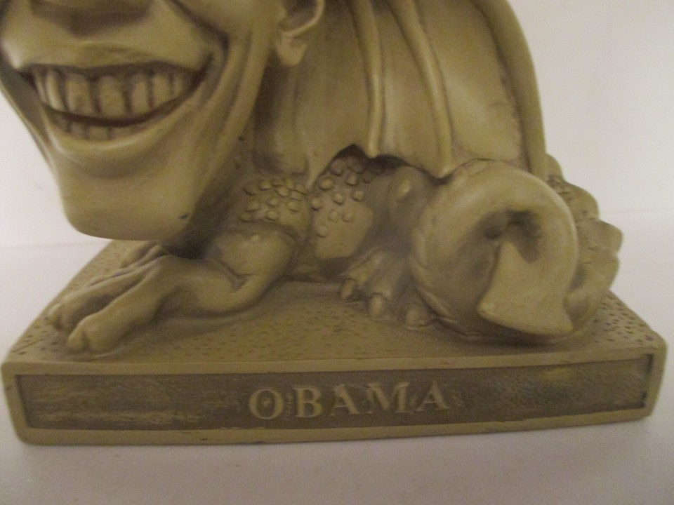 Collector Obama President EVil Smile Gargoyle Statue Design Toscano | eBay