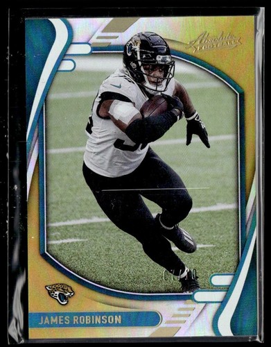 2021 Panini Absolute Gold James Robinson /10 Jacksonville Jaguars #62 ...