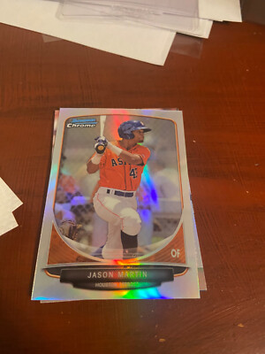 JASON MARTIN HOUSTON ASTROS MINT REFRACTOR ROOKIE SP 2013 BOWMAN CHROME ...