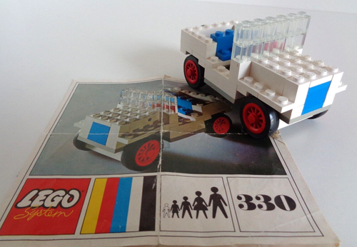 VINTAGE LEGO System 330 Jeep von 1968 komplett mit Bauanleitung AFOL ...