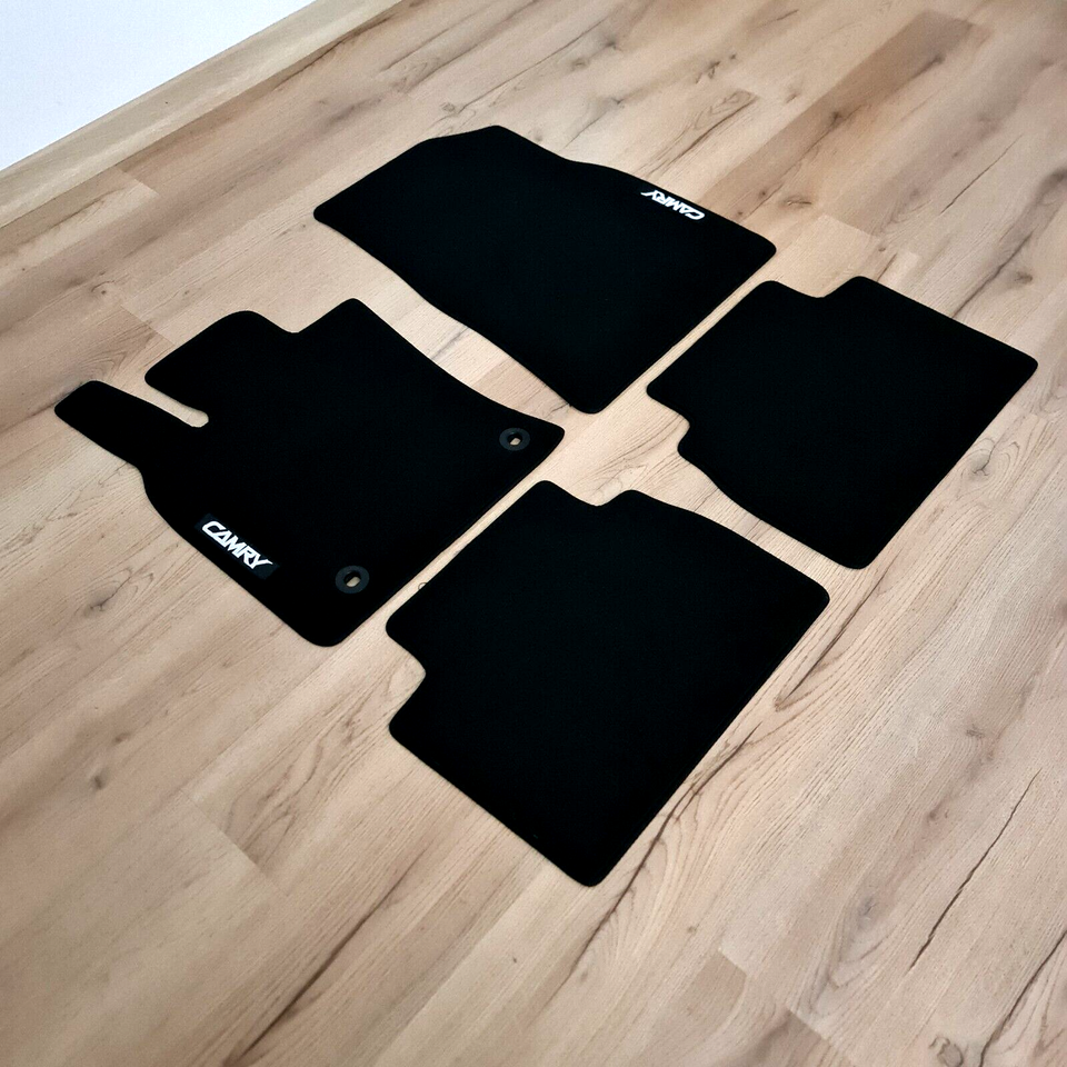 Car Floor Mats Velour For Toyota Camry Waterproof Black Rugs Carpet ...