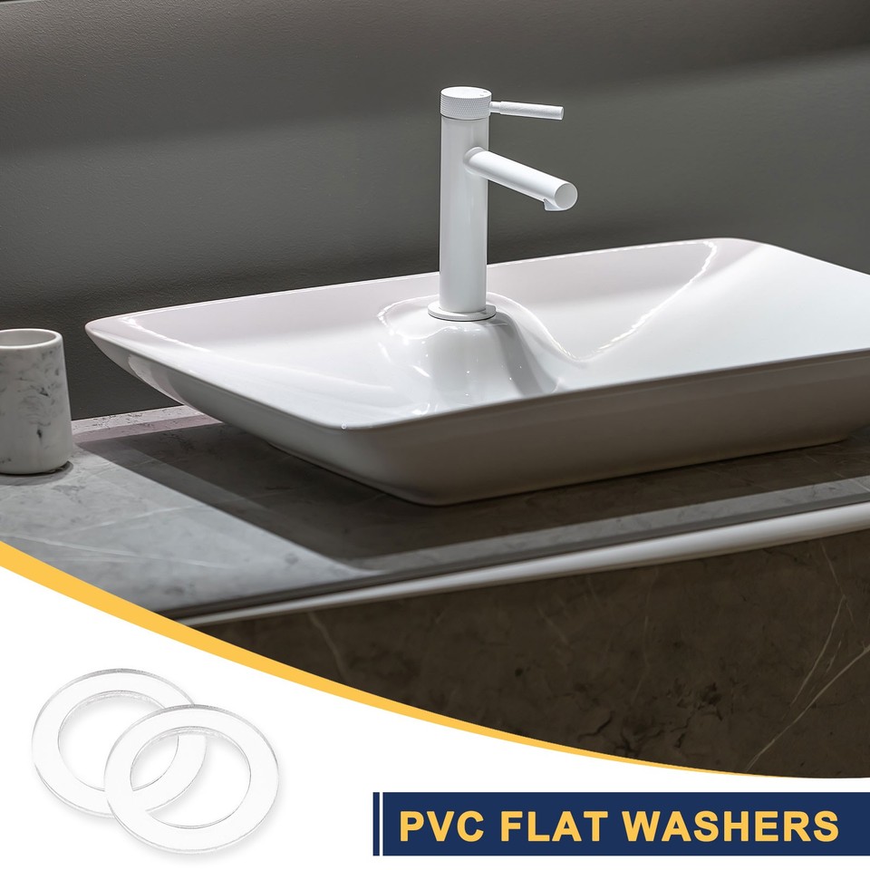 120 Pcs M12 PVC Flat Washers 12mm ID 20mm OD 1mm Thick, Clear | eBay