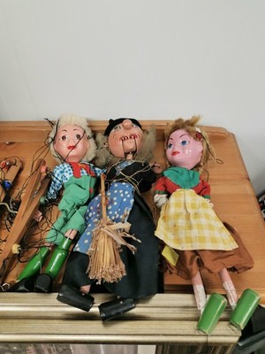 Pelham Puppets Hansel & Gretel Vintage Hand Puppets Bundle Plus Witch ...