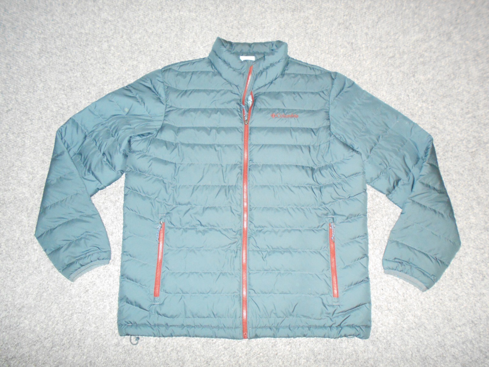 COLUMBIA THERMAL COIL MENS LARGE INSULATED SLATE BLUE JACKET