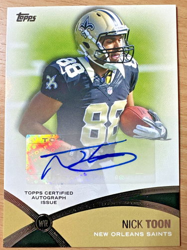 2012 Topps - Prolific Playmakers Autographs #PPA-NT Nick Toon (AU, RC ...