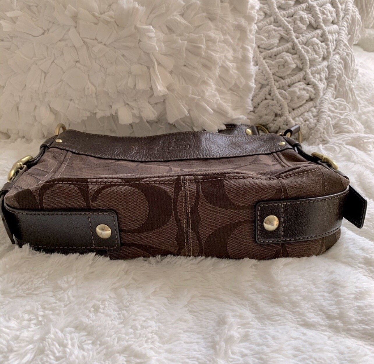 COACH Signature Canvas Handbag - Gem