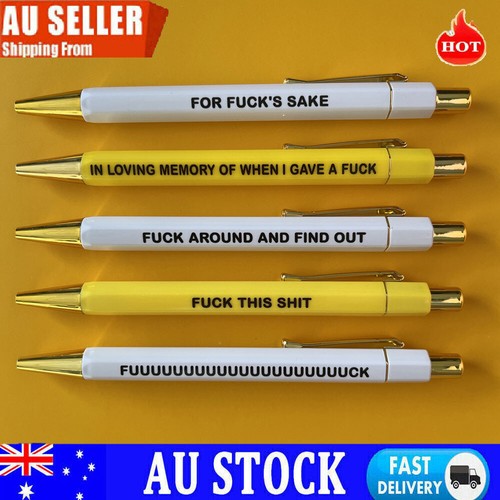 Funny Pens Swear Word Daily Pen Set,Motivational Badass Pen Set CG | eBay
