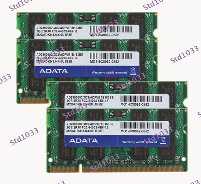 8GB 4X 2GB DDR2 800Mh z PC2-6400 Memory For Dell Latitude D530 D620 ...
