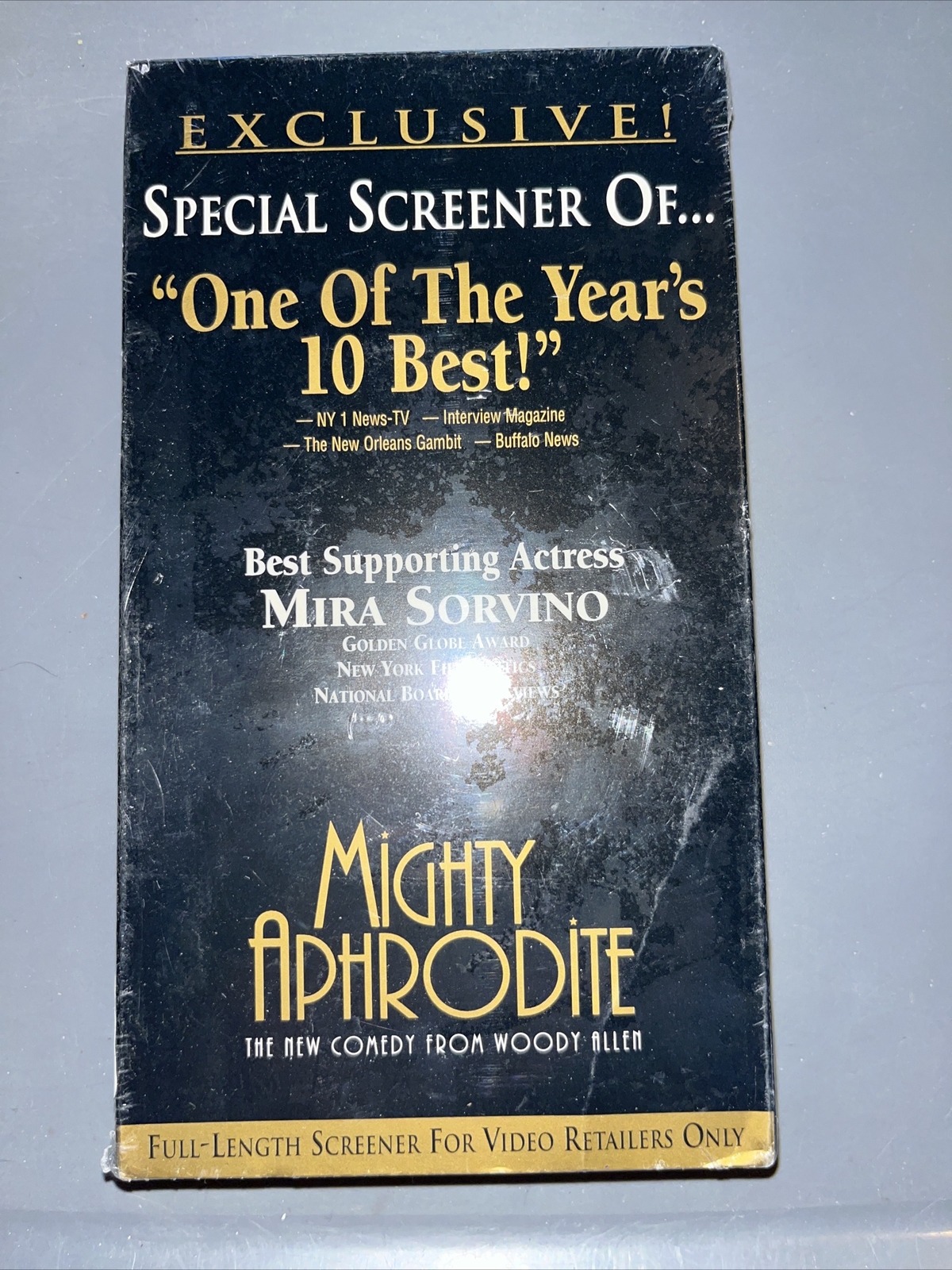 Mighty Aphrodite (1995) VHS - Comedy - Woody Allen - Demo / Screener ...