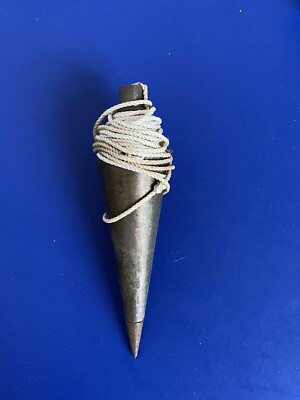 Vintage IRON PLUMB BOB 14.5 Oz. K&E Co. 6481-14 | eBay