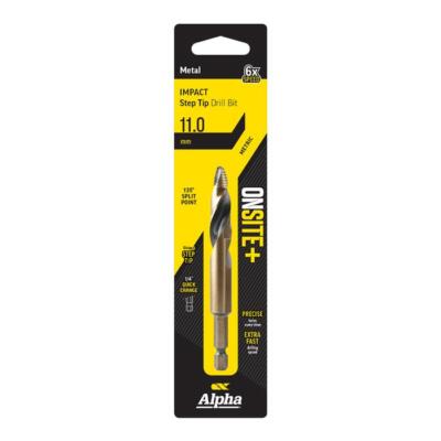 Pack of 10 Alpha 11mm ONSITE Plus Impact Step Tip Drill Bit 1 Pack ...