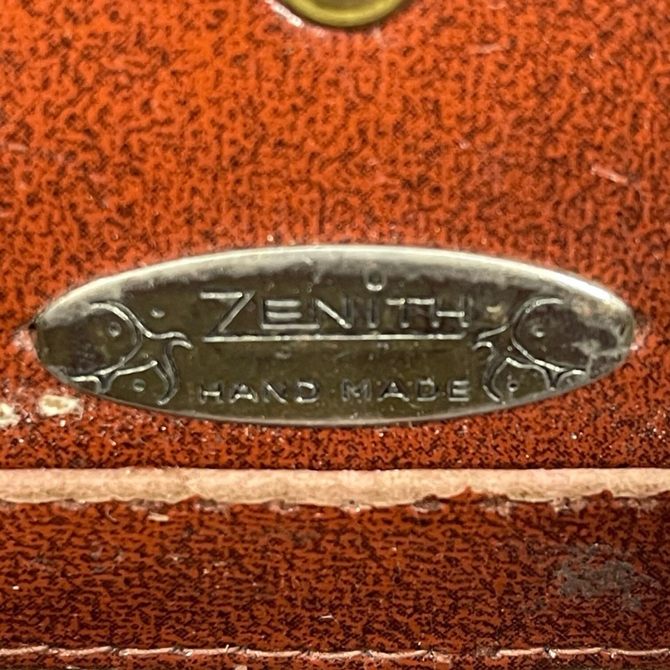 Vintage 60s 70s ZENITH Handmade Leather Satchel Bag Handbag Hardbody ...