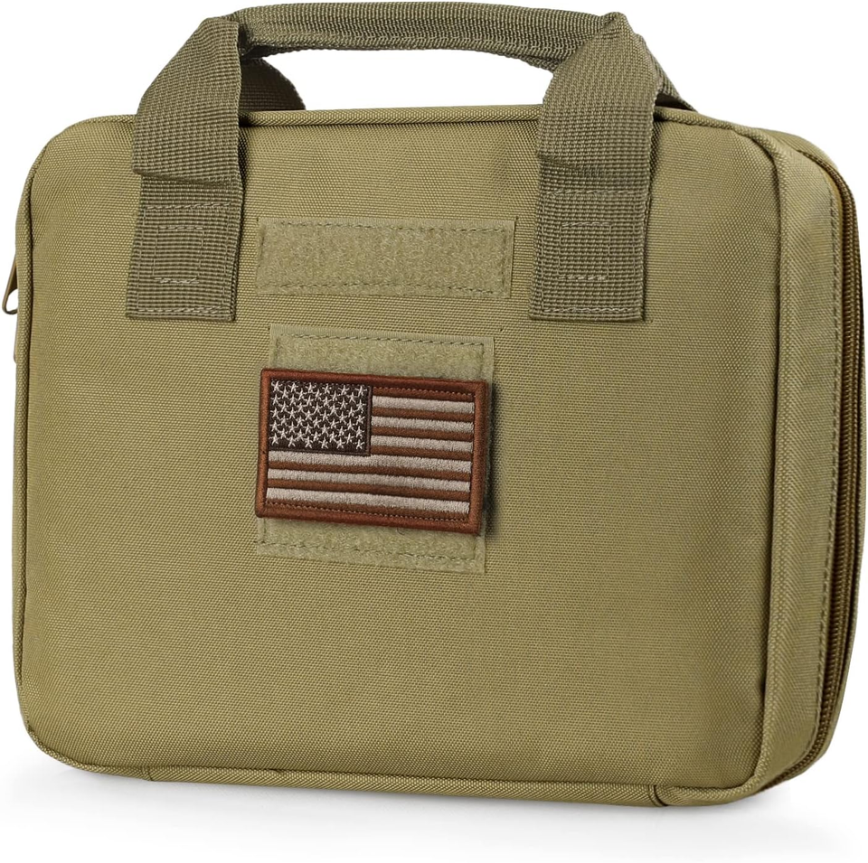 Pistol Soft Case Handgun Tactical Range Bag Gun Pouch Shooting Lockable ...